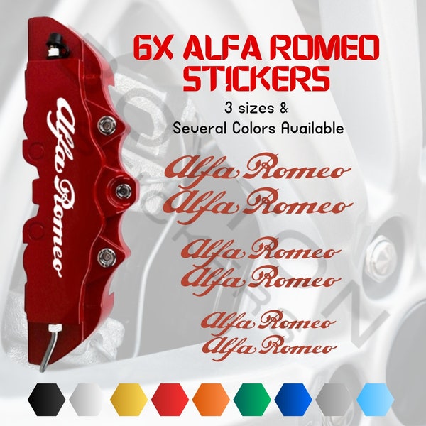 Alfa Romeo Caliper Decal - Etsy