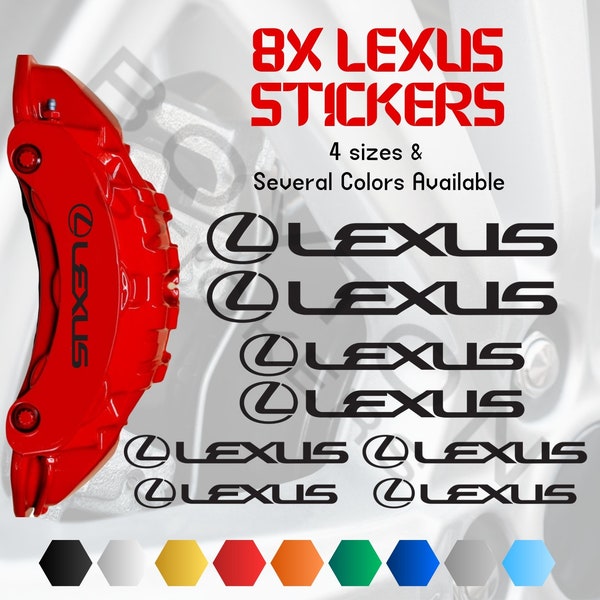 Lexus Decal Caliper Stickers - Etsy