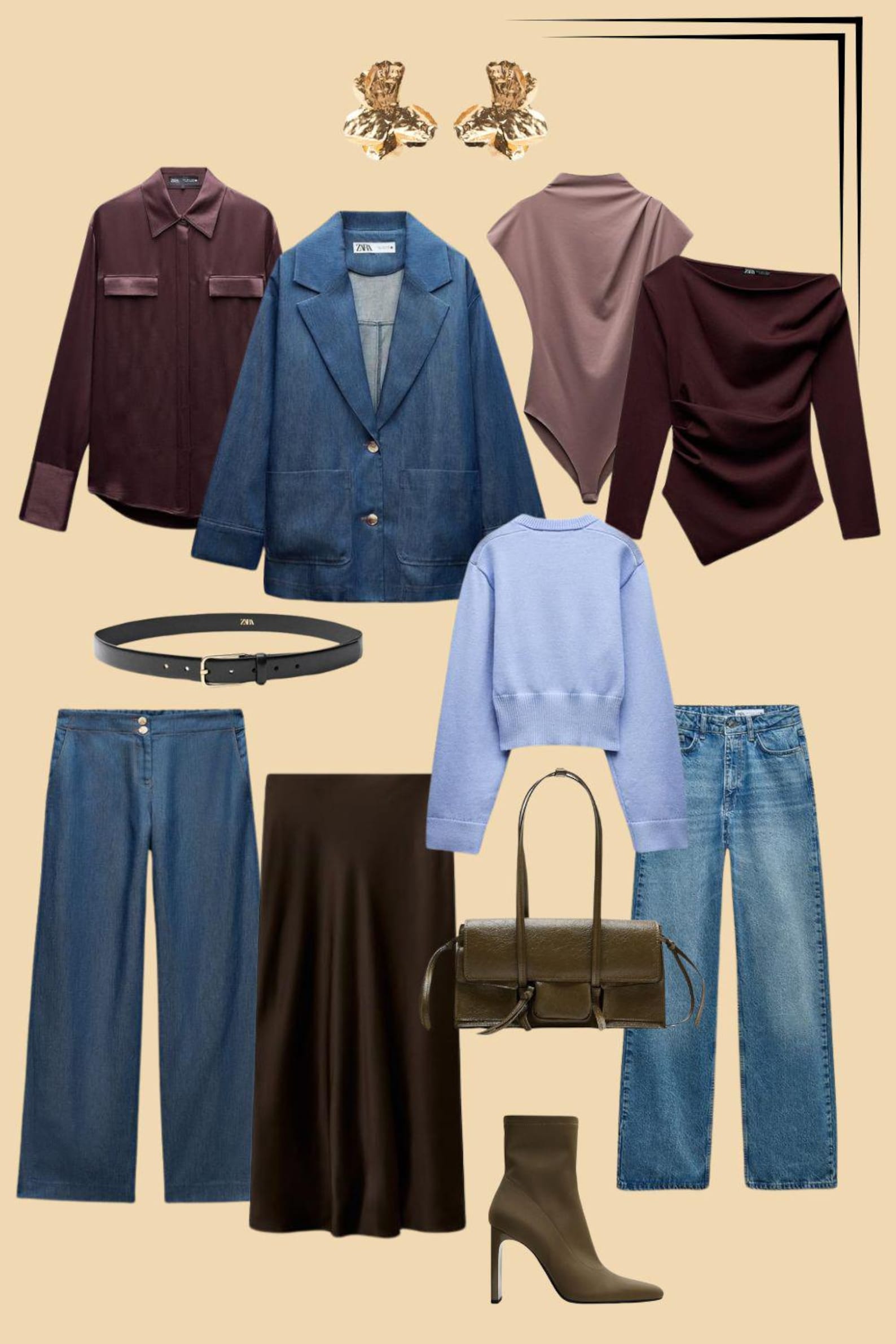 ZARA CAPSULE Wardrobe Capsule for Autumn - Etsy UK