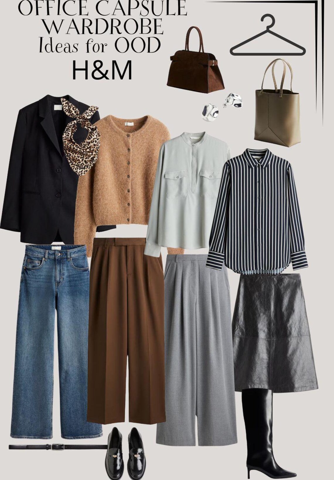 Office Capsule Wardrobe H&M Wear Proffesional Look - Etsy