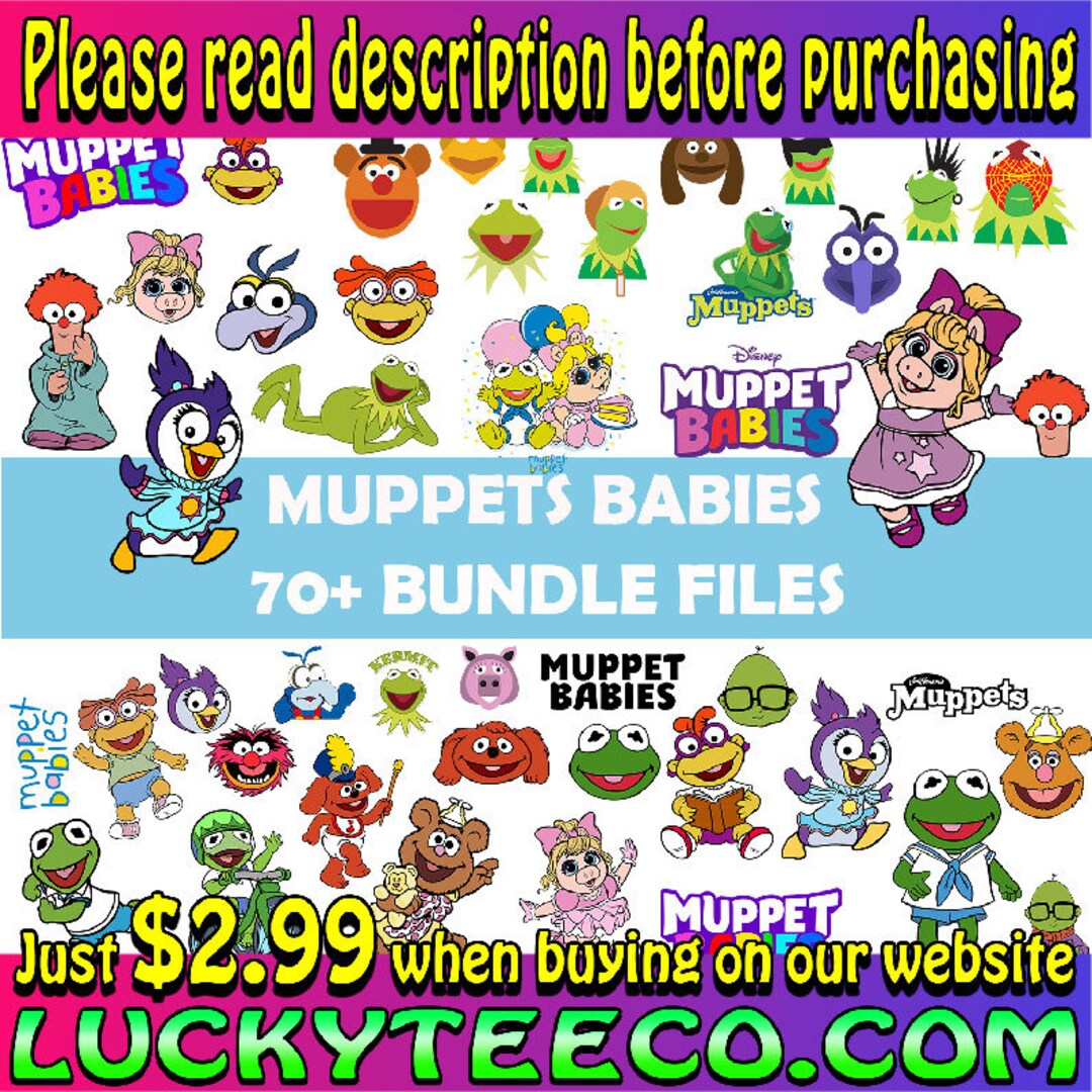 70 Muppets Svg Bundle, Muppets Babies SVG Cut Files for Cricut ...