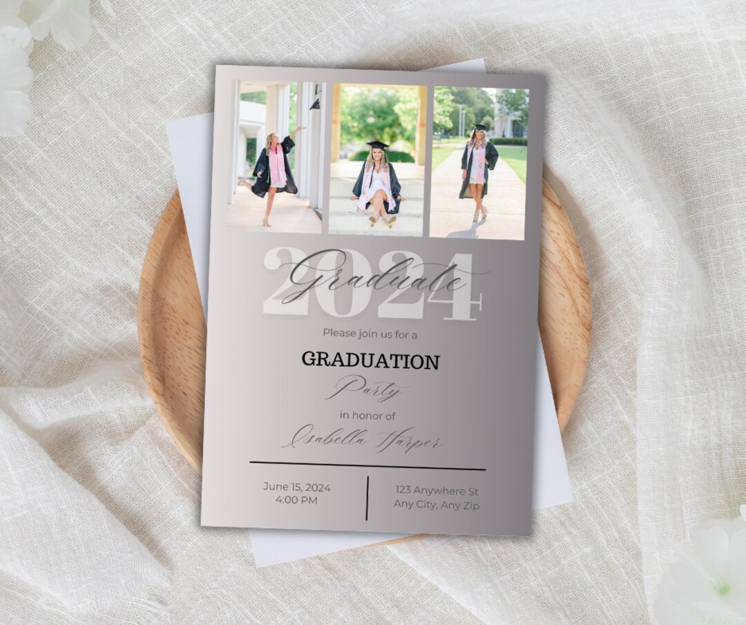 Graduation Editable Template, Graduation Party Invite, Graduation ...