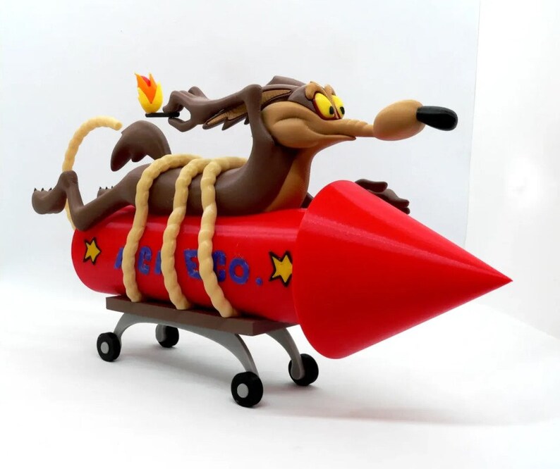 Wile E. Coyote and Road Runner 3D Stl Files - Etsy UK