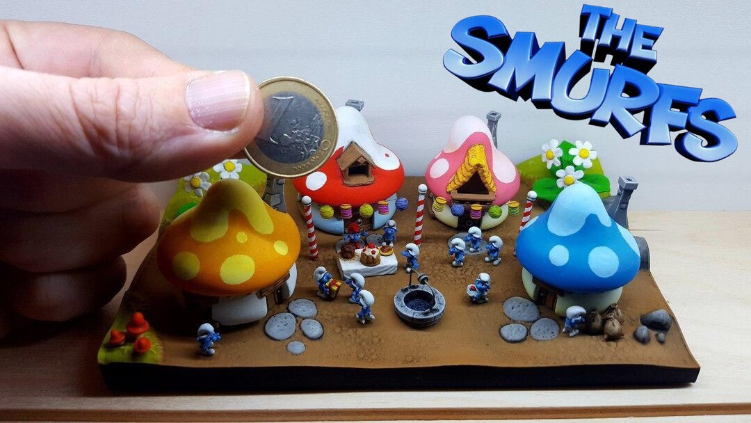 The Smurfs and Village 28 Pieces 3D Stl Files - Etsy