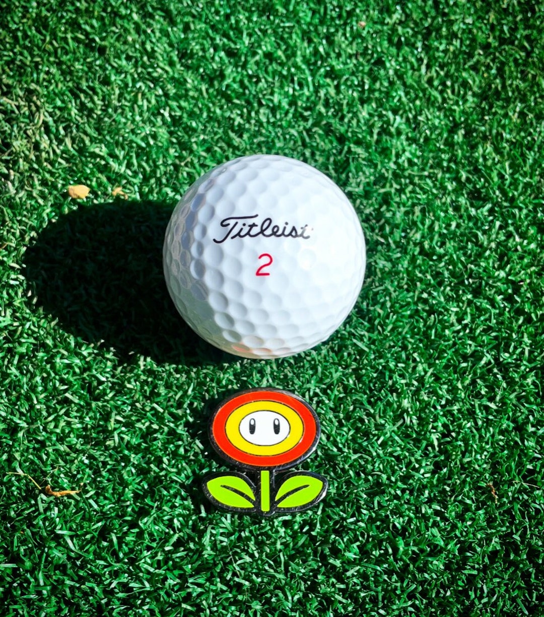 Mario Inspired Flower Golf Ball Markers golf Gift, Husband Golf, Golf ...