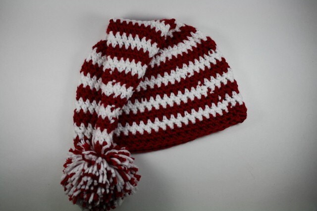 PDF Pattern for Crocheted Stocking Hat (size Newborn, 0-3m, 3-6m, 6-9m ...