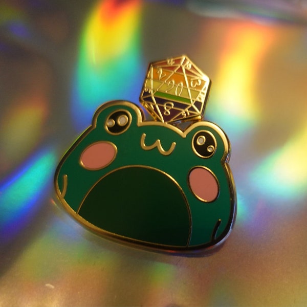 D20 Enamel Pin - Etsy