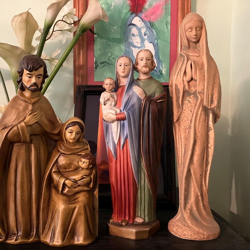 Chalkware Religious Statues - Etsy