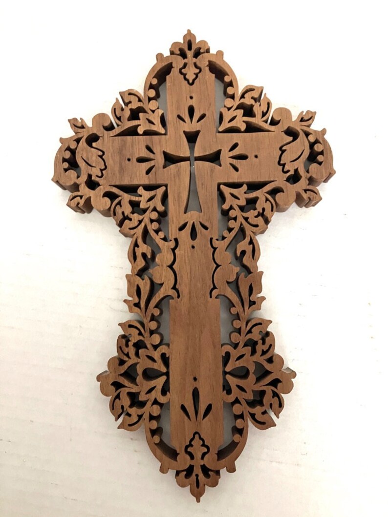 Beautiful Vintage Scroll Work Cross. Lovely Ornate Detail - Etsy