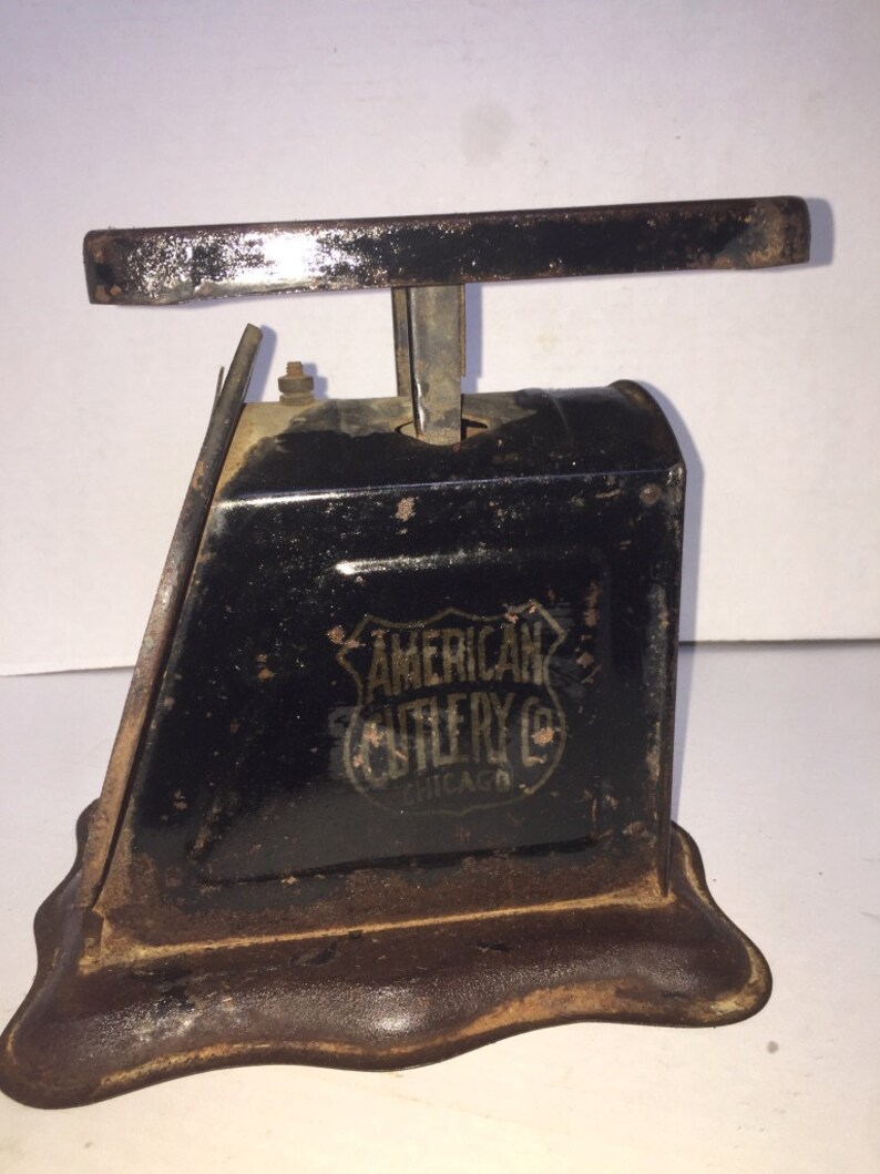 Vintage Rustic American Cutlery Scale, Chicago, Farmhouse Decor, Shabby ...