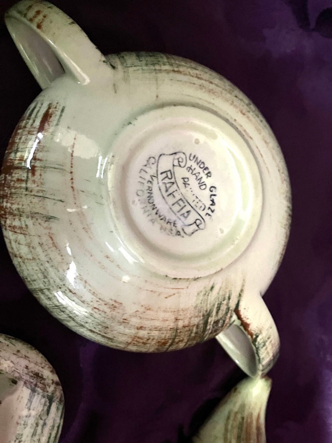 Mid-century Modern Vernonware Raffia Creamer and Sugar Bowl - Etsy