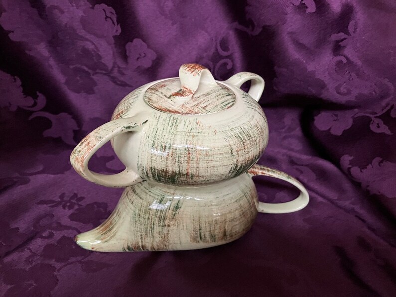 Mid-century Modern Vernonware Raffia Creamer and Sugar Bowl - Etsy