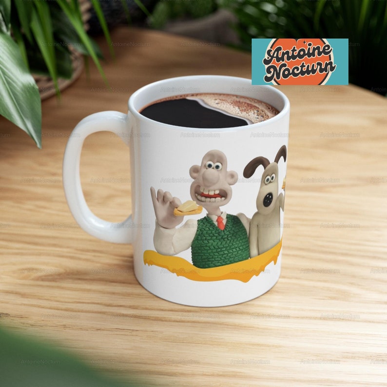 Wallace and Gromit Mugs, Gromit Dog Lovers, Gift for Him, Coffee Lovers ...