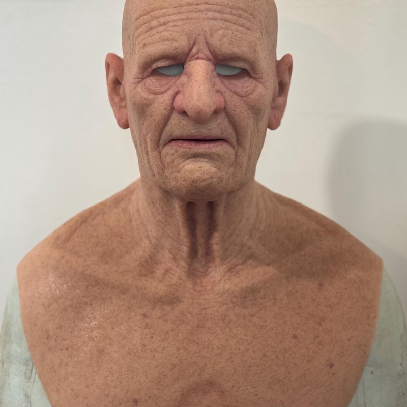 Realistic Old Man Mask - Etsy