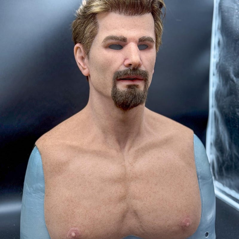 Realistic Human Face Mask - Etsy