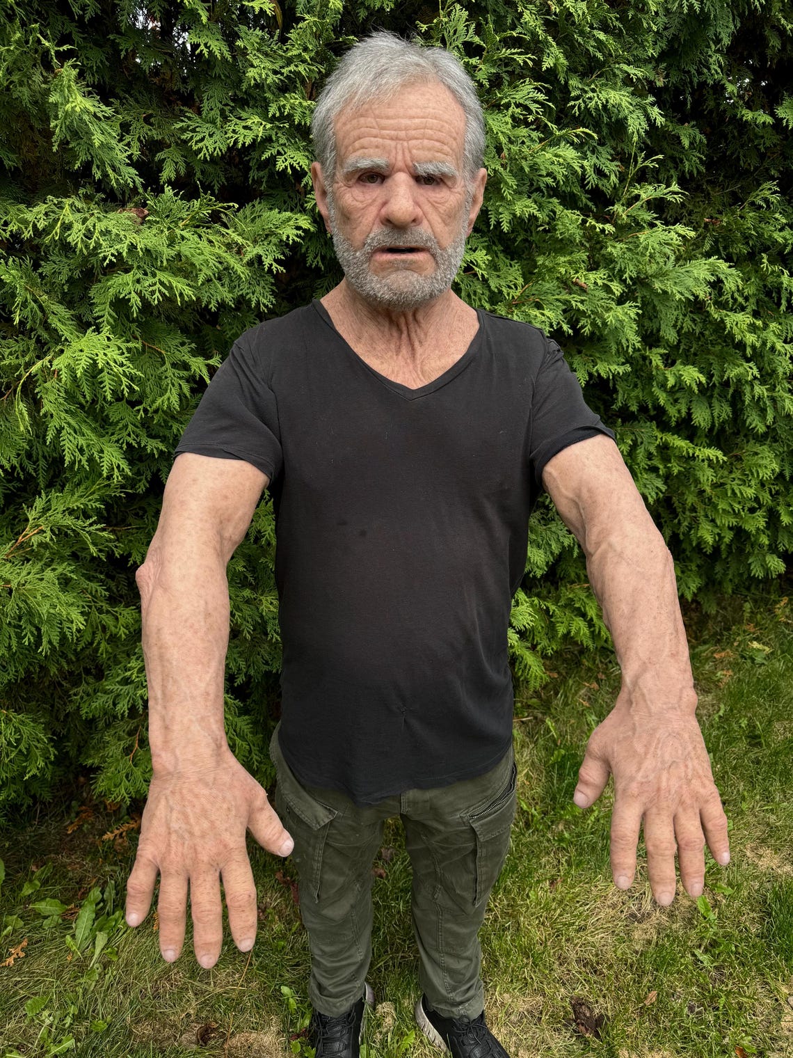 Silicone Mask Sleeves Realistic Silicone Old Man Wearable Arm Realflesh ...