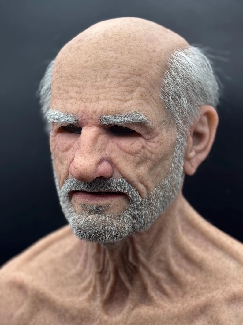 Silicone Mask Realistic Old Man Mask the Relic Realflesh Masks - Etsy