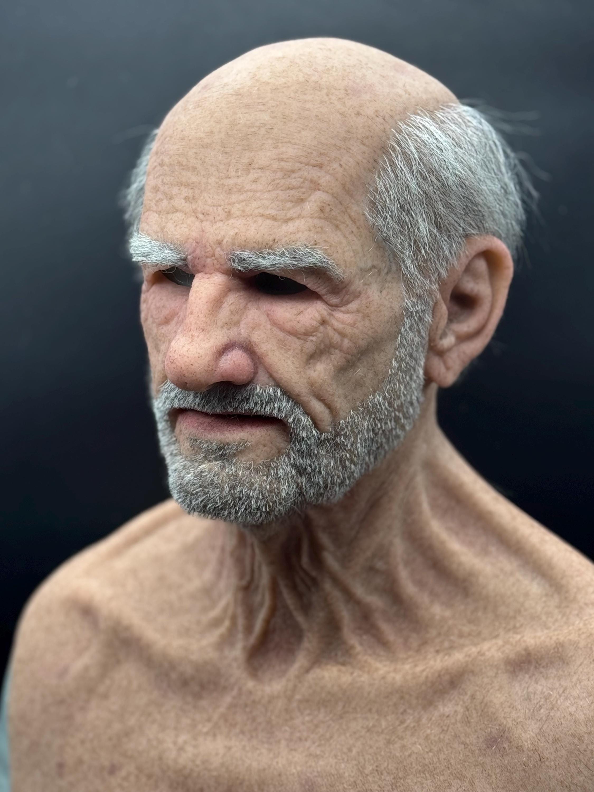 Silicone Mask Realistic Old Man Mask the Relic Realflesh Masks - Etsy