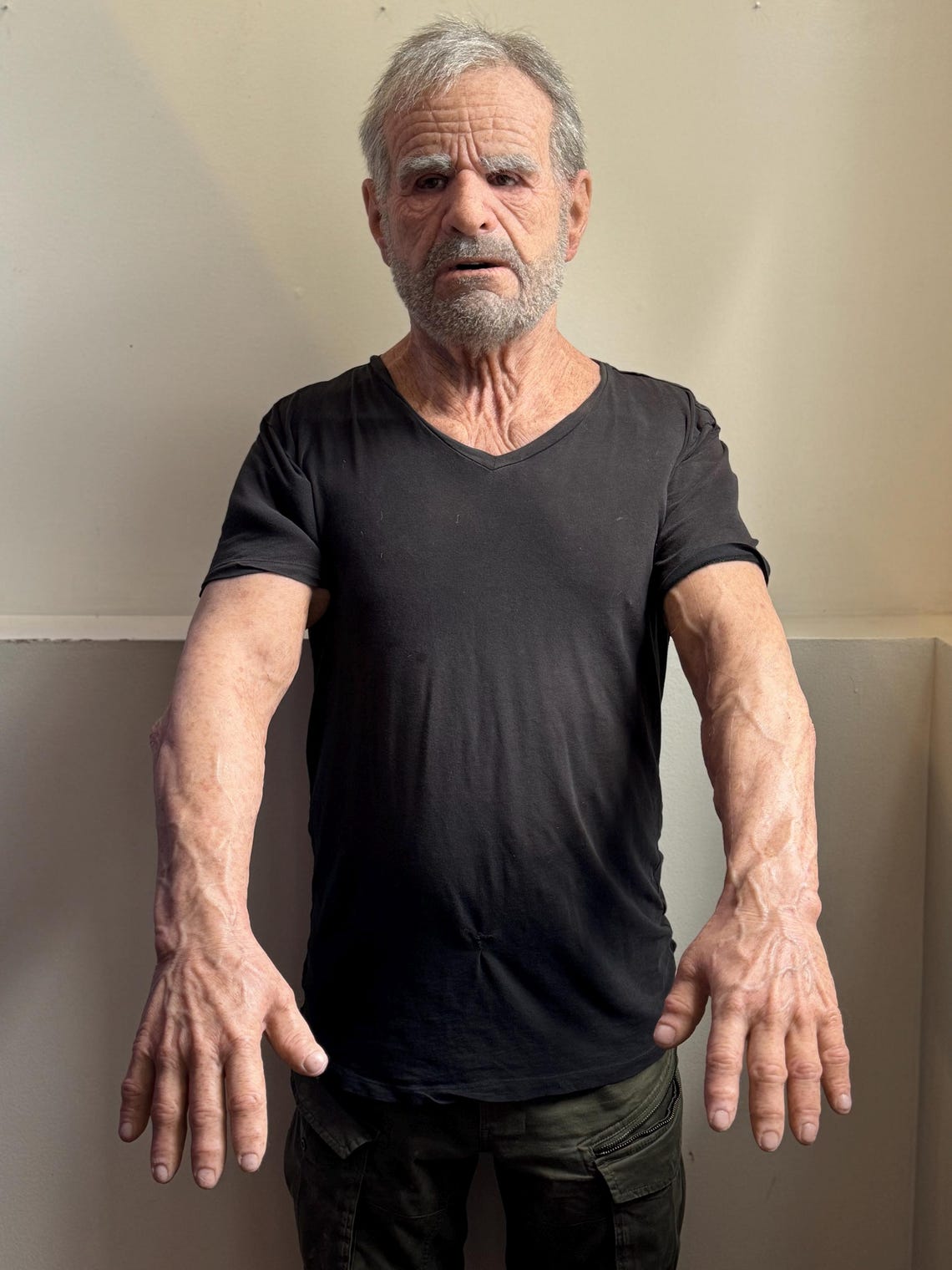 Silicone Mask Sleeves Realistic Silicone Old Man Wearable Arm Realflesh ...