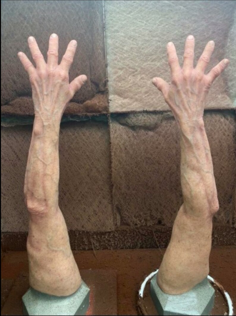 Silicone Mask Sleeves Realistic Silicone Old Man Wearable Arm Realflesh ...