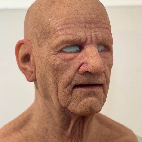 Realistic Old Man Mask - Etsy