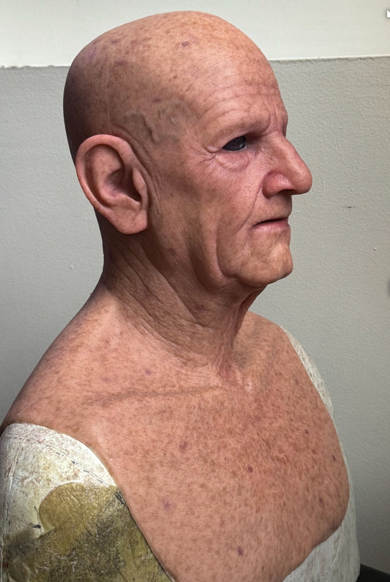 Silicone Mask Realistic Old Man the Geezer Realistic Mask Realflesh ...