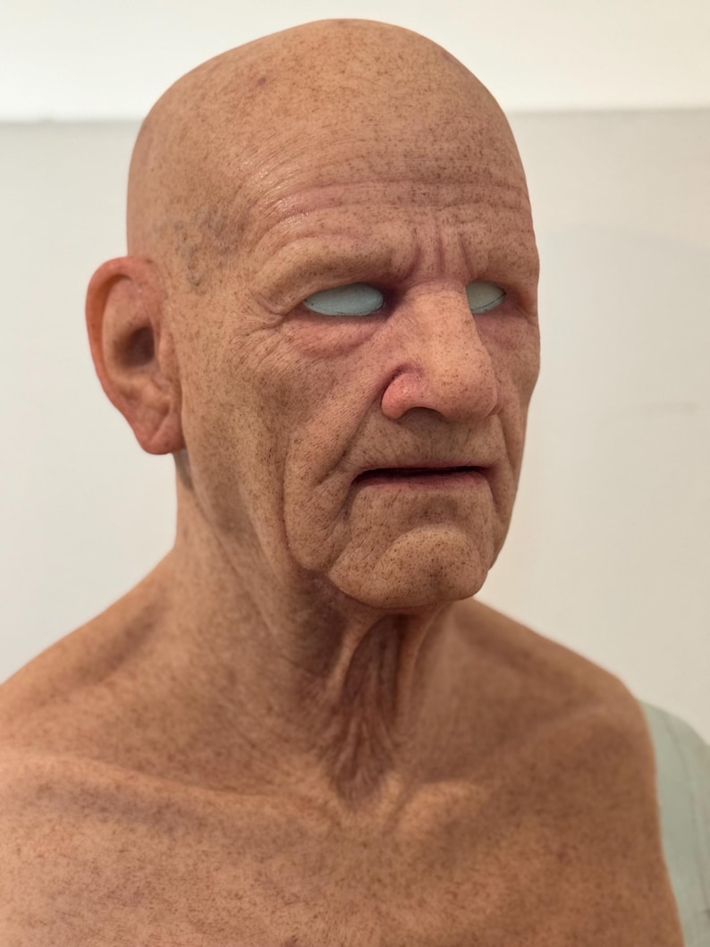 Silicone Mask Realistic Old Man the Geezer Realistic Mask Realflesh ...