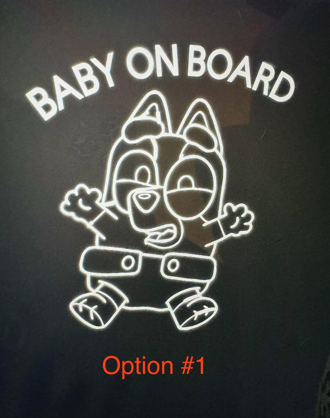 Bluey Baby on Board Sticker - Etsy