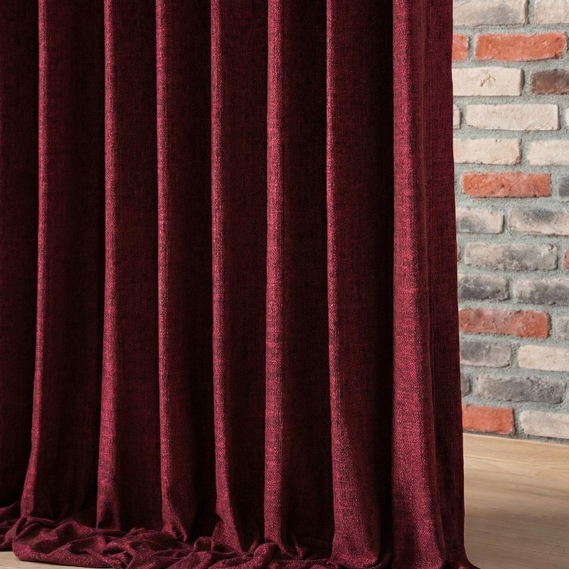 Luxury Curtains Red Color - Etsy