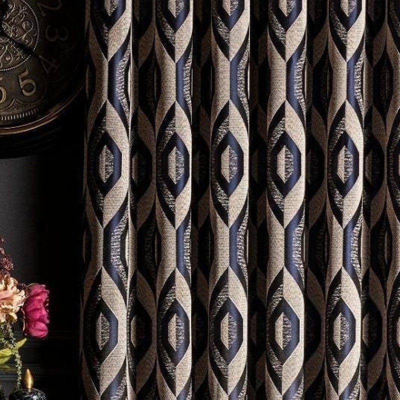 Geometric Curtains - Etsy UK