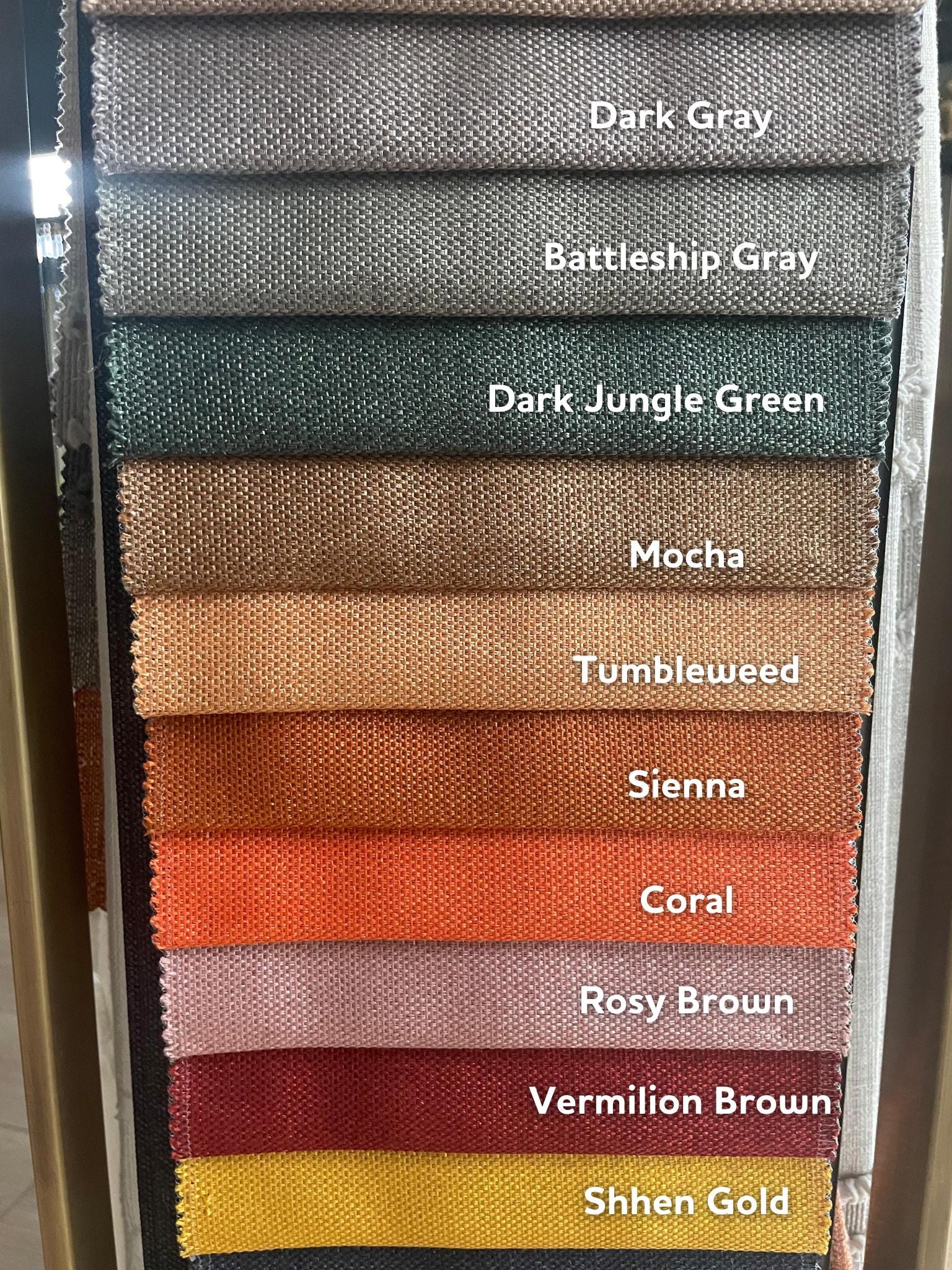 Green Customize Color Block Linen Curtains, Luxury Multicolor Curtains ...