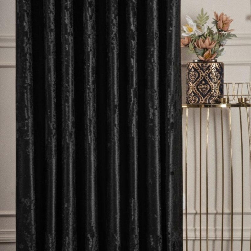 Red Black Curtains - Etsy