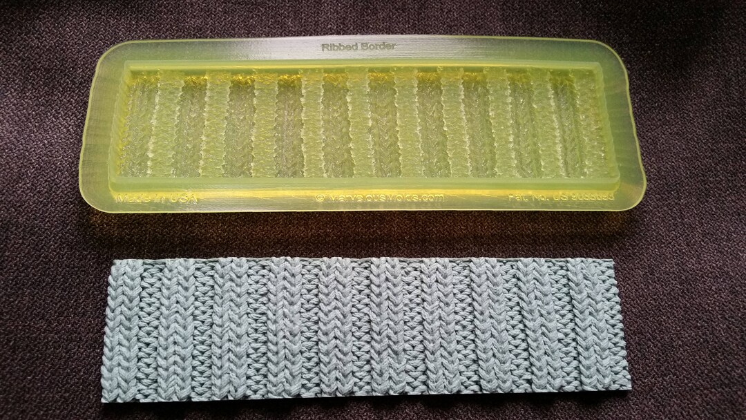 Marvelous Molds Ribbed Knit Border Silicone Mold - Etsy