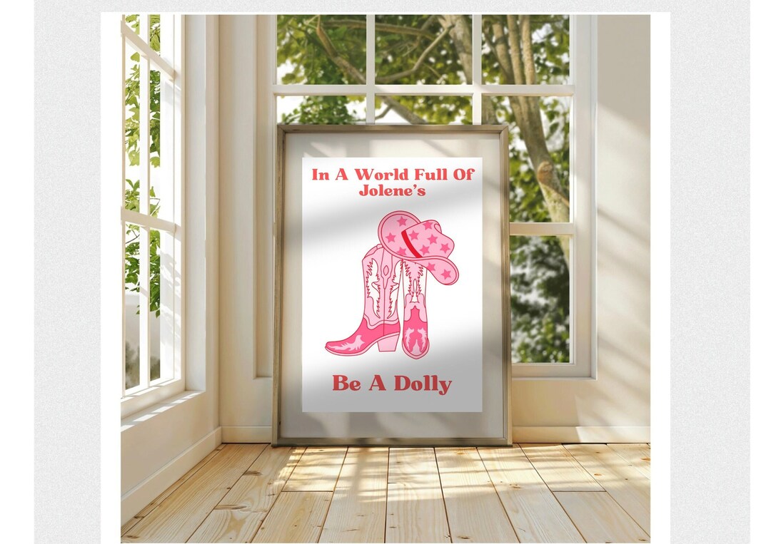 Dolly Parton Jolene Inspired Music Print Design Wall Art Living Room ...