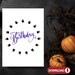 Ghostly Birthday Card, Featuring Circle of Ghosts | 7x5" Digital ...