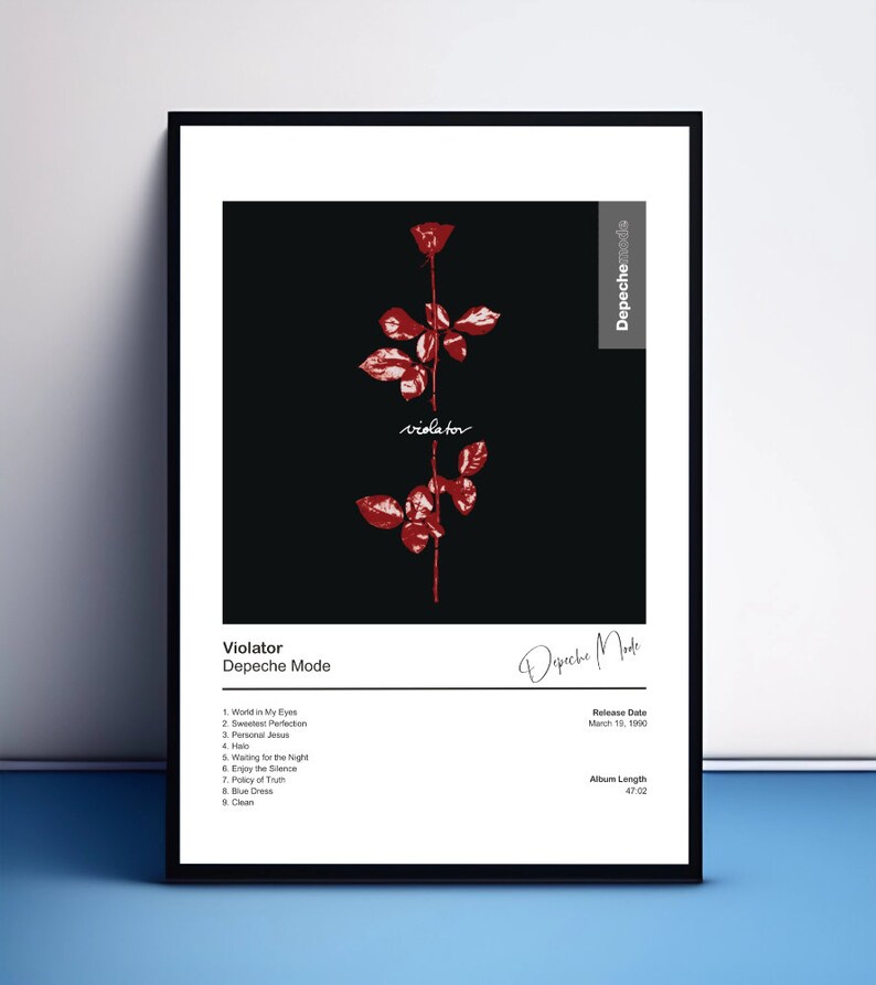 VIOLATOR DEPECHE MODE Instant Download Depeche Mode Poster Violator ...