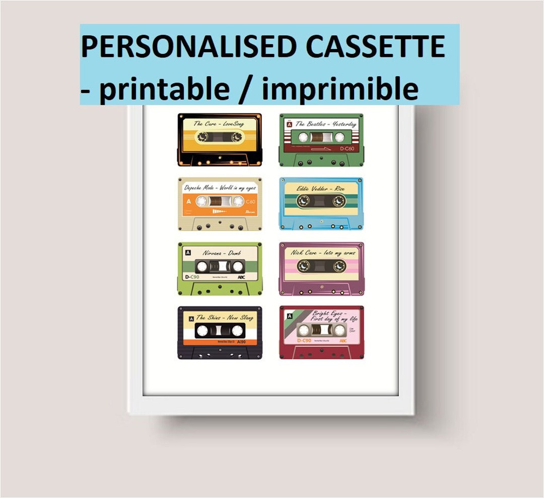 Names of Favorite Songs, Personalized Music Poster, Music Album Cover ...