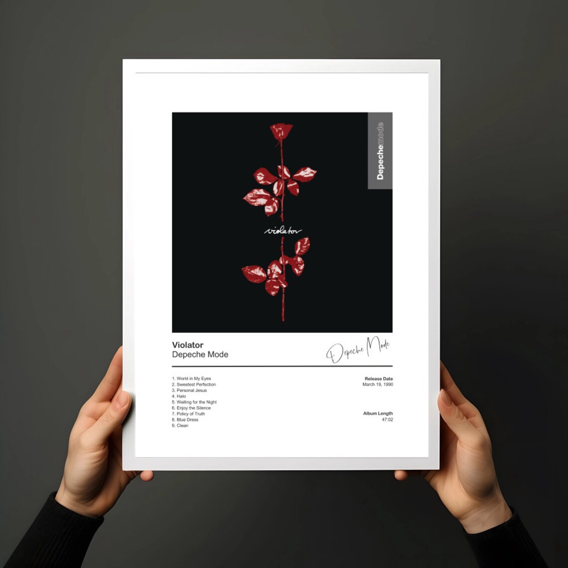 VIOLATOR DEPECHE MODE Instant Download Depeche Mode Poster Violator ...