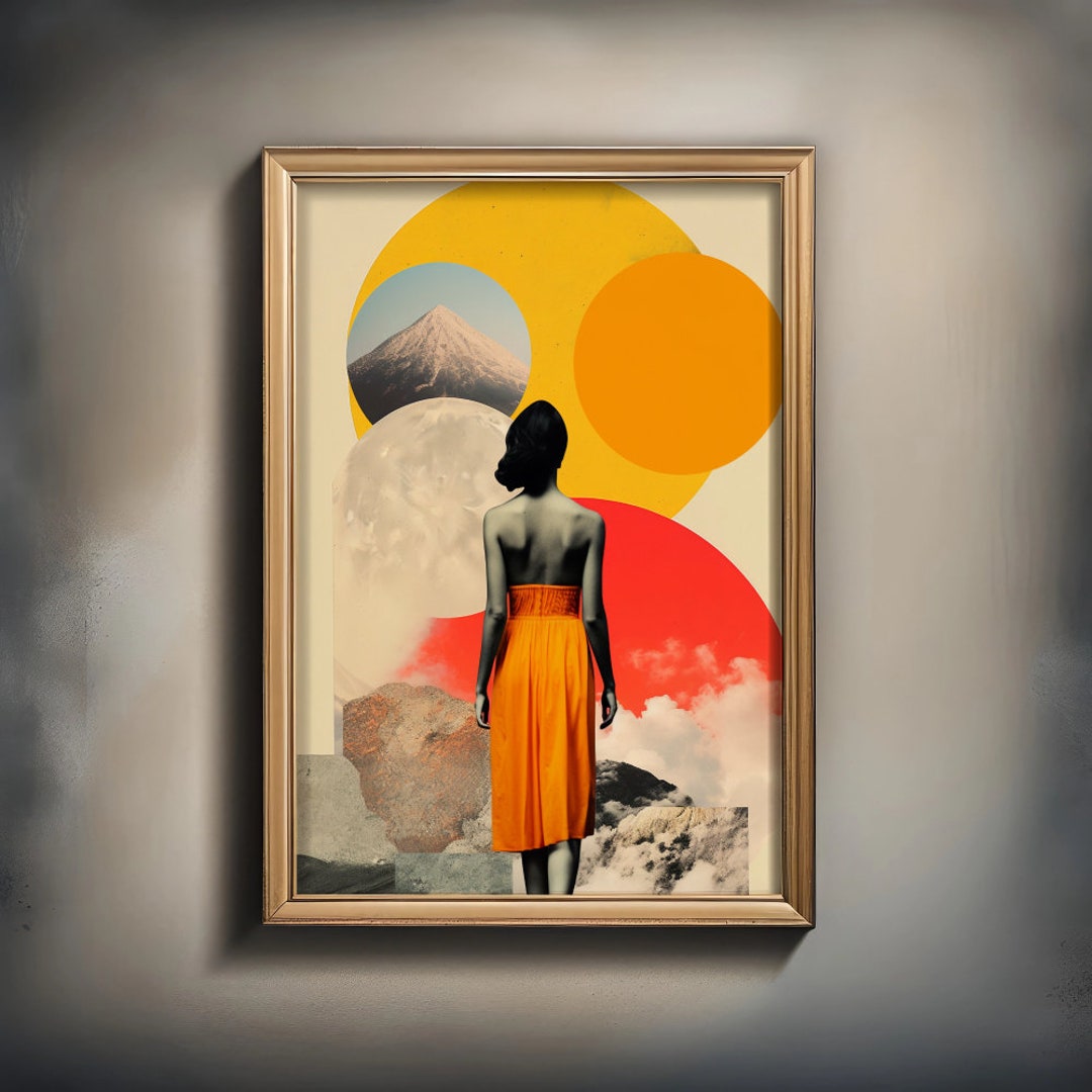 RETRO VINTAGE Collage Printable Poster Retro Print Vintage Art Vintage ...