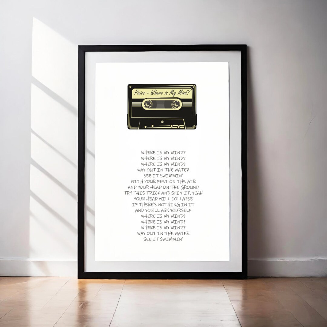 PIXIES Where is My Mind printable Song Pixies Art Pixies Music Pixies ...