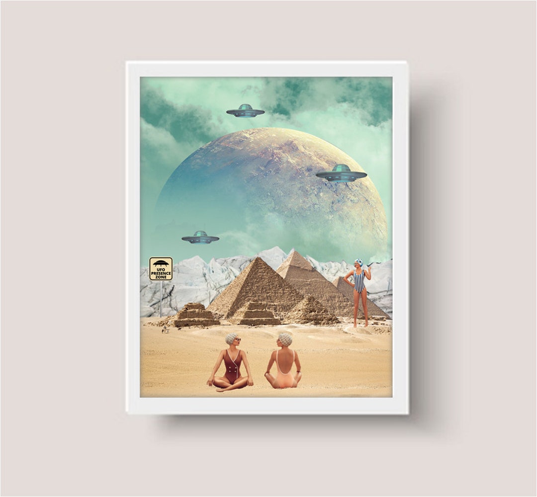 Collage, Printable Illustration, Printable Sheets, Science Fiction ...