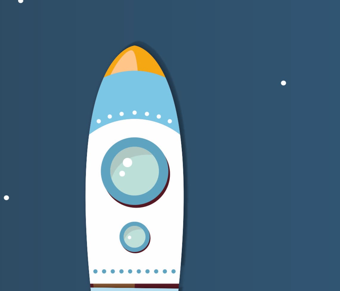 NURSERY ROCKET Rocket Poster Printable Instant Download Outer Space ...