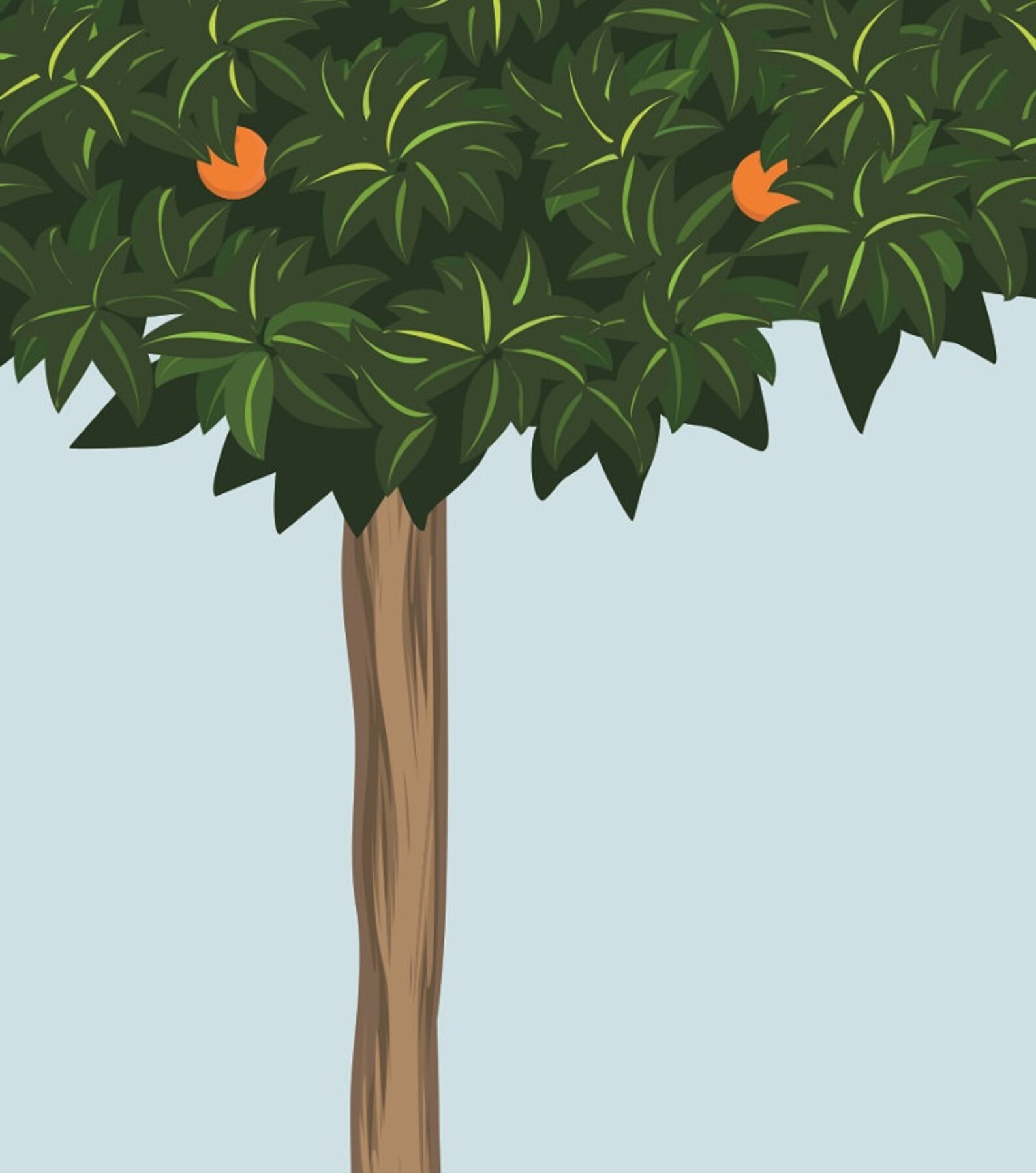 ORANGE TREE Printable Poster Orange Tree Poster Wall Art Nature Poster ...