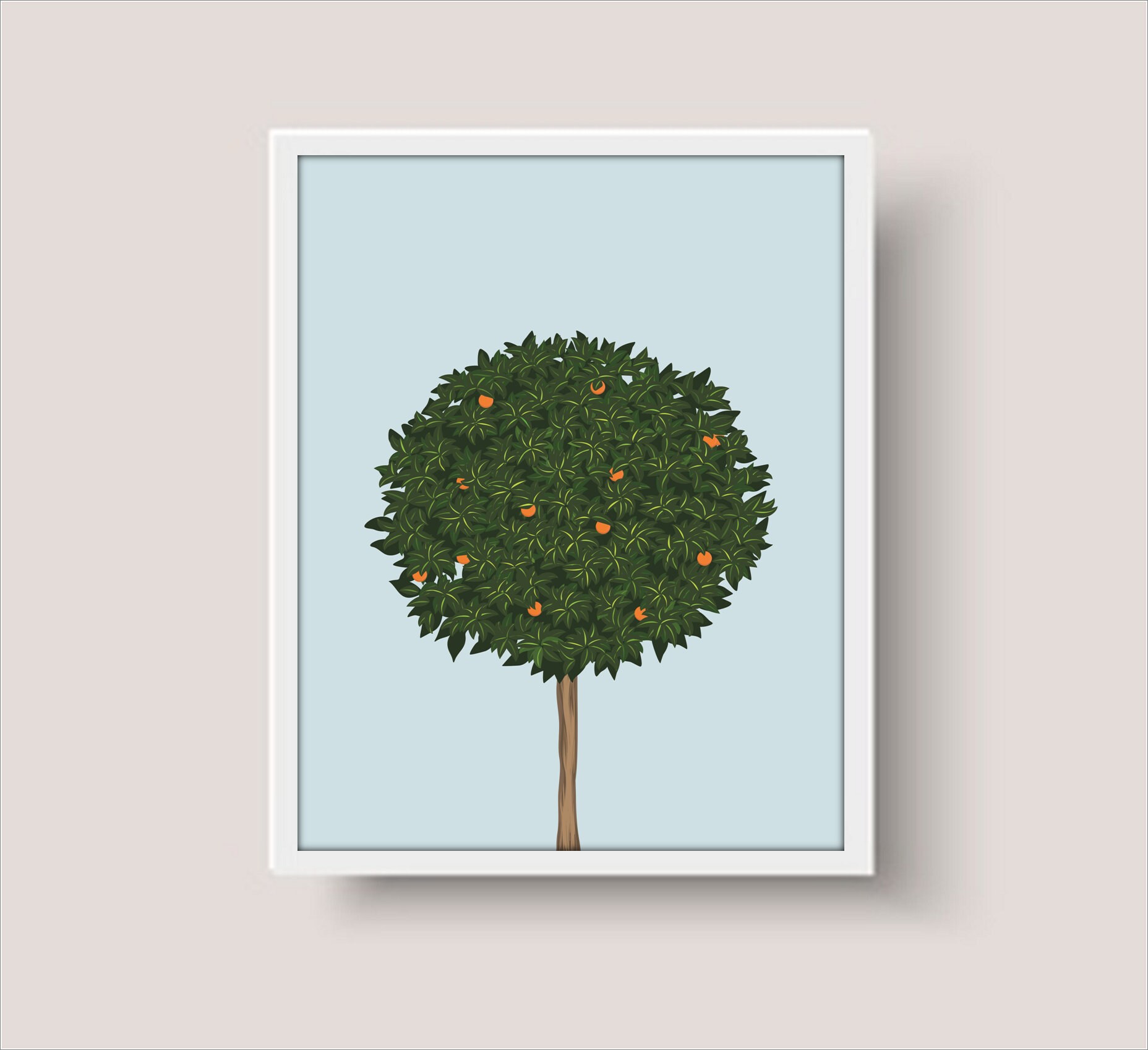 ORANGE TREE Printable Poster Orange Tree Poster Wall Art Nature Poster ...