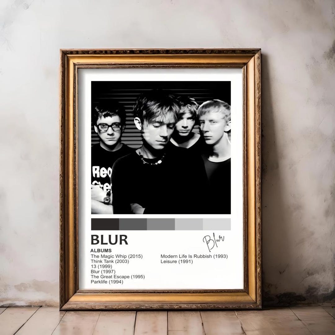 BLUR TOP ALBUMS Printable Poster Blur Poster Blur Music Printable - Etsy