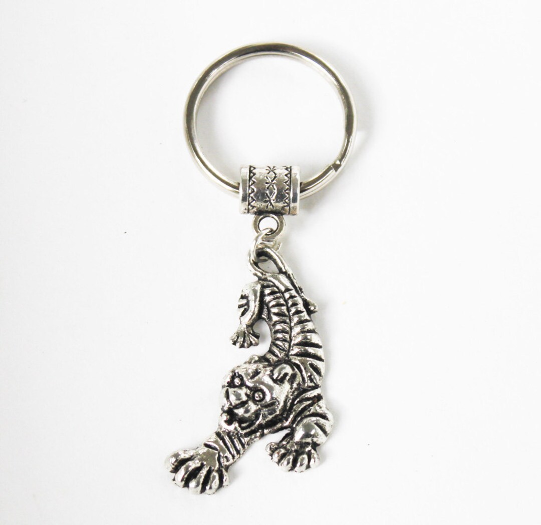 Silver TIGER Key Chain Key Ring Key Holder Key Fob Kc-anm022 - Etsy