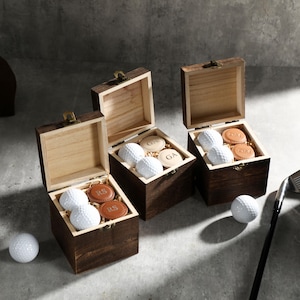 Custom Golf Gift Set With Wood Box, Personalized Golf Marker Set ...
