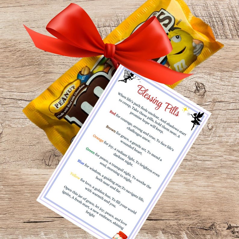 Gift Tags, M&ms Blessing Pills, Printables Tags, Gifts Treats Teacher ...