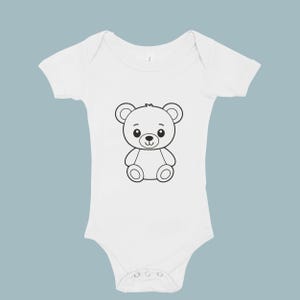 Teddy Bear SVG PNG DXF. Cricut Cut File, Silhouette,cute Bear Coloring ...