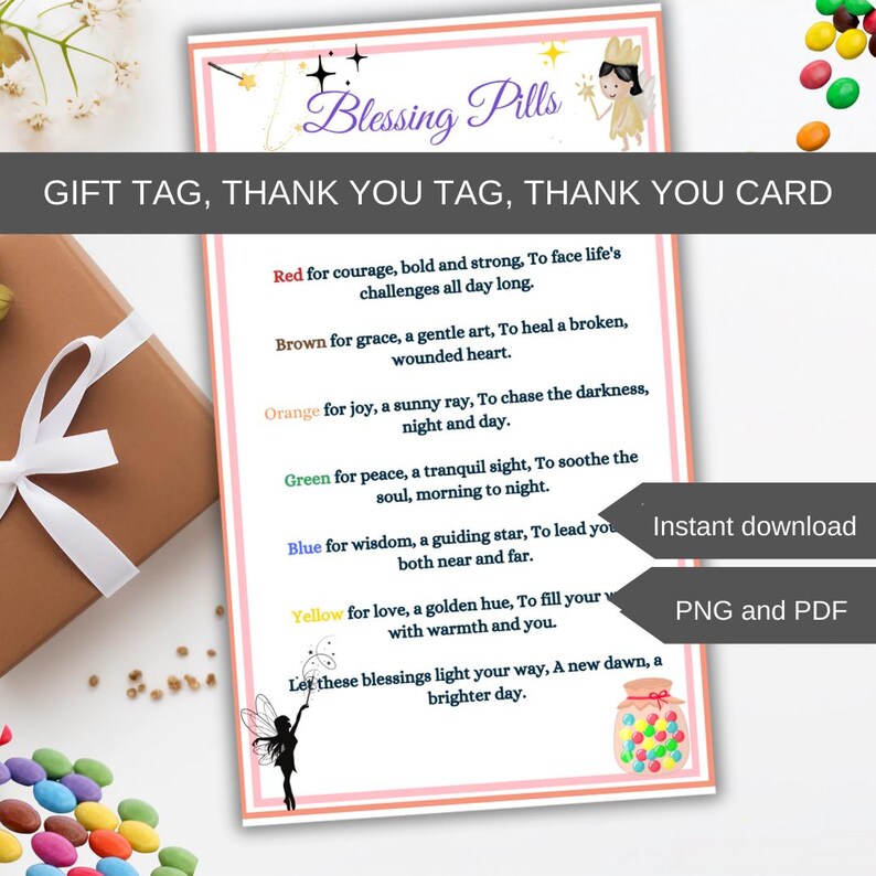 Gift Tags, M&ms Blessing Pills, Printables Tags, Gifts Treats Teacher ...